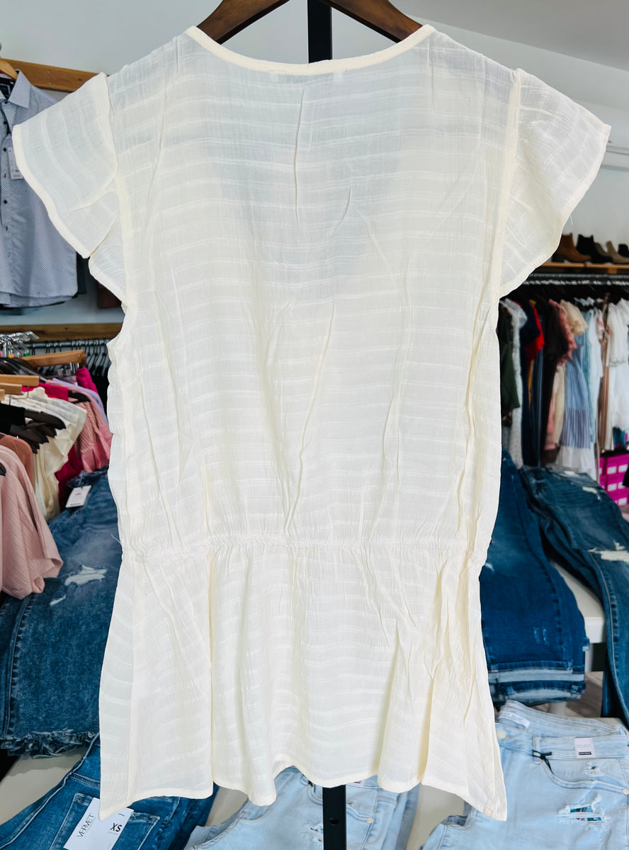 Ruffle Sleeve Blouse – TAG Van Wert